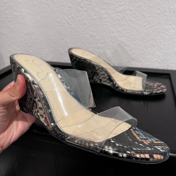 Jessica Simpson | Shoes | Jessica Simpson Clear Platform Slides | Poshmark